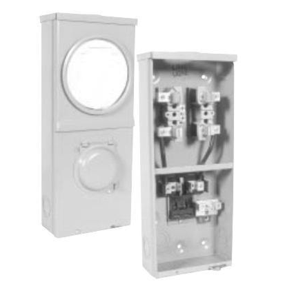 HYDEL JA400RW METER SOCKET WITHOUT BREAKER 100 A, 4 JAWS 120/240 V ...