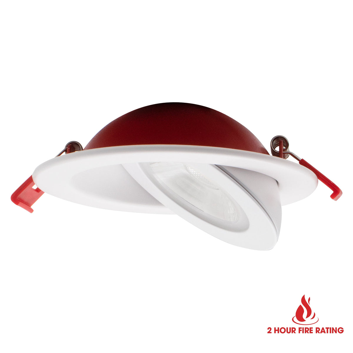 ORTECH FIRE RATED SLIM LED DIMMABLE FLOATING GIMBAL DOWNLIGHT 6", 15W ...