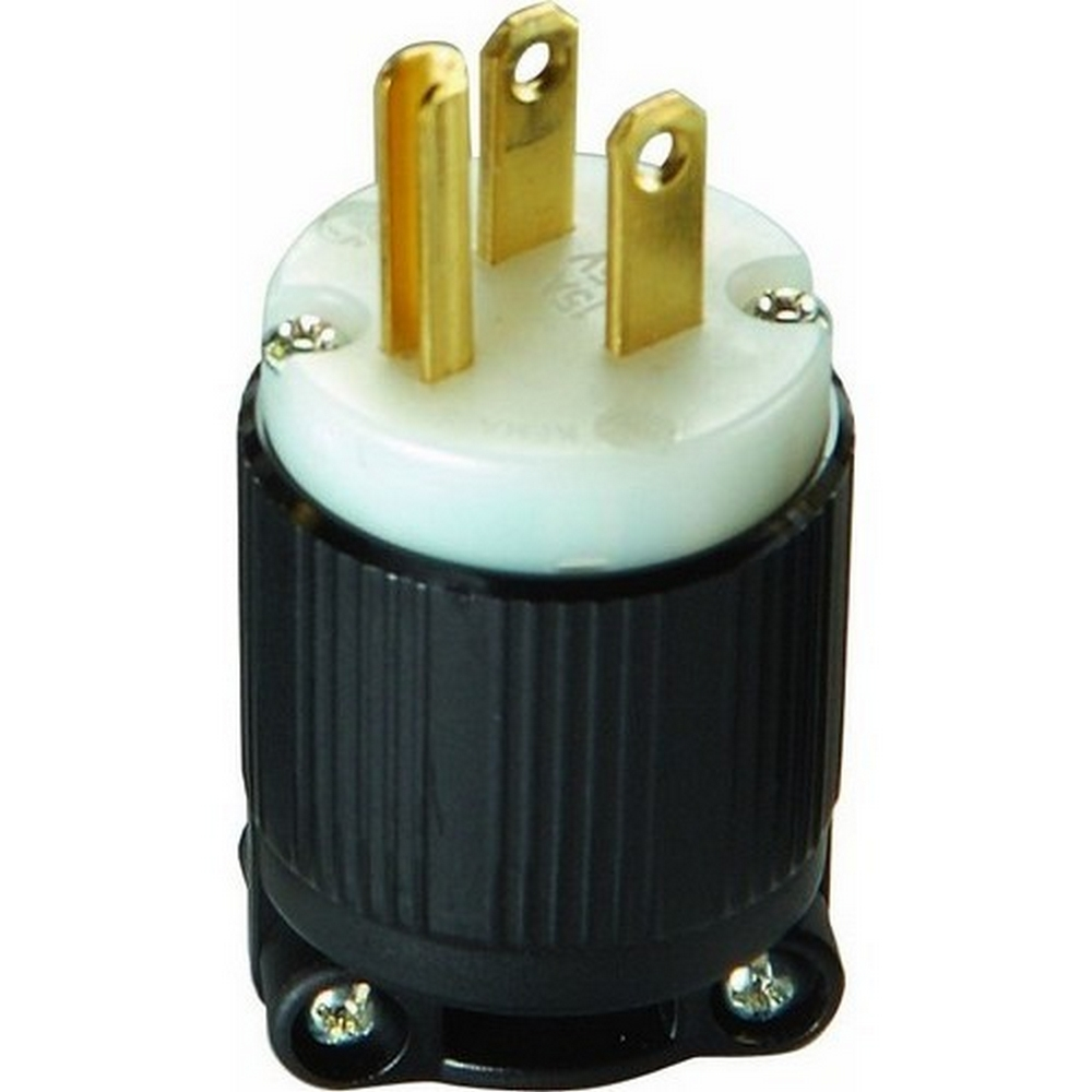 MORRIS MALE CORD END CONNECTOR WITH CLAMP 15A, 125V – Covalin ...