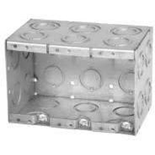 MBD-3K - 3 1/2 DEEP THREE GANG MASONRY BOX W/CONCENTRIC KNOCKOUTS ...